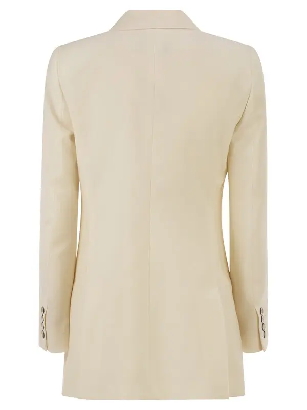 Max Mara Virgin Wool Blazer - Cream