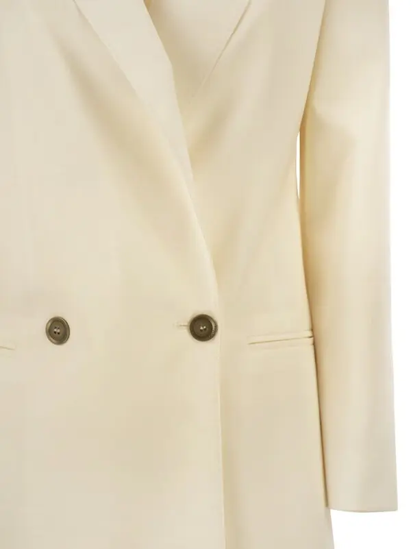 Max Mara Virgin Wool Blazer - Cream