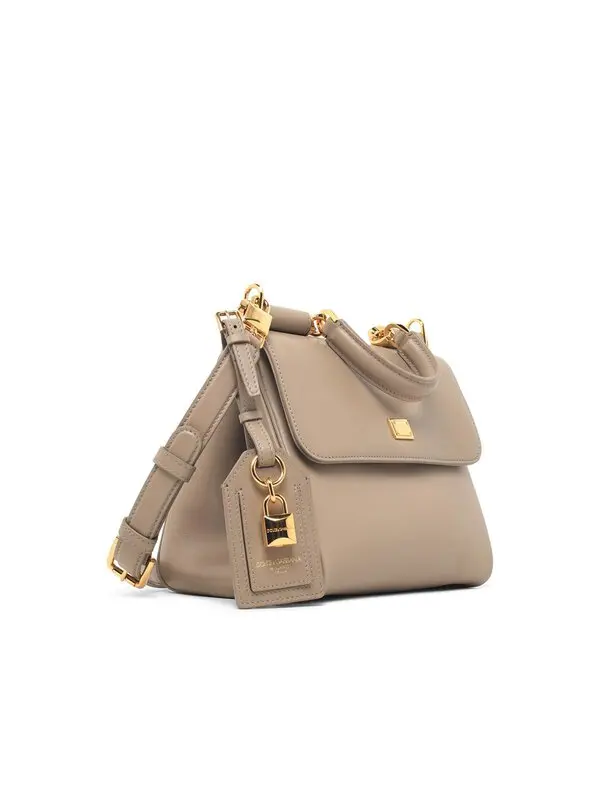 Dolce & Gabbana My Sicily Leather Bag - Cream