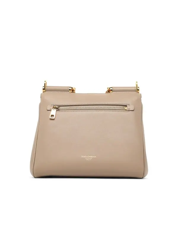 Dolce & Gabbana My Sicily Leather Bag - Cream