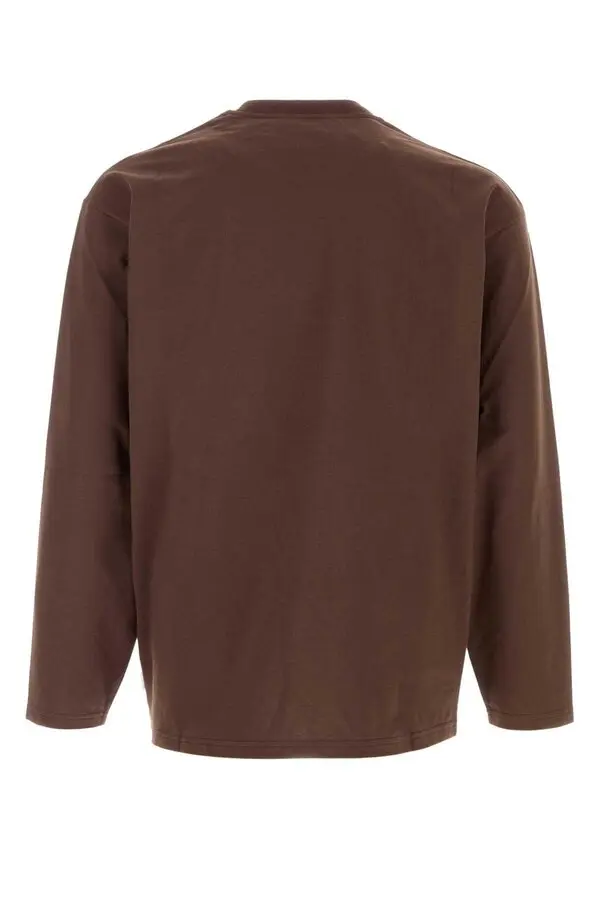 JIL SANDER Chocolate Cotton T-shirt