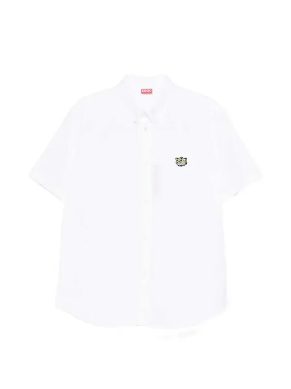 Kenzo Wild Tiger Embroidered Shirt - White