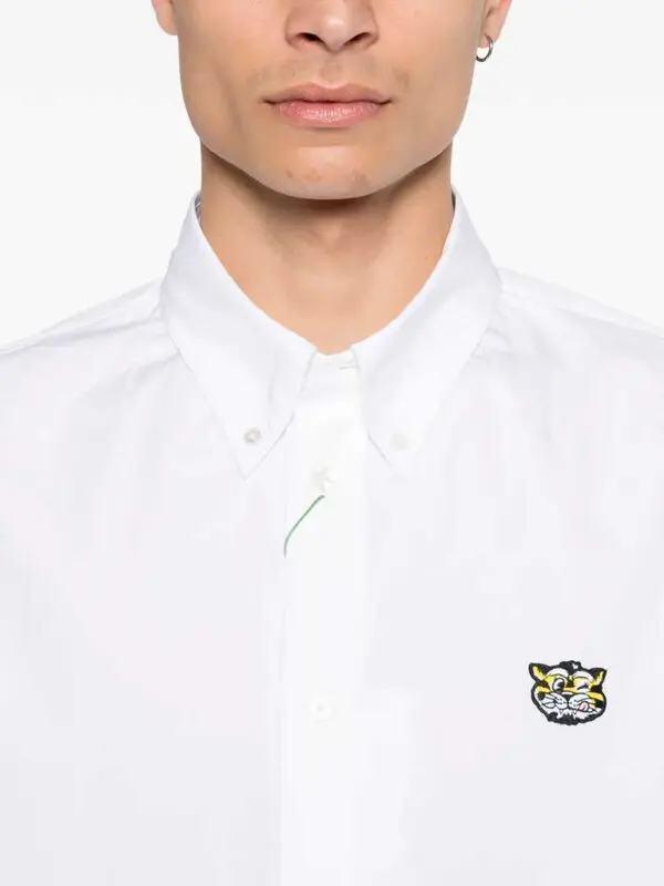 Kenzo Wild Tiger Embroidered Shirt - White