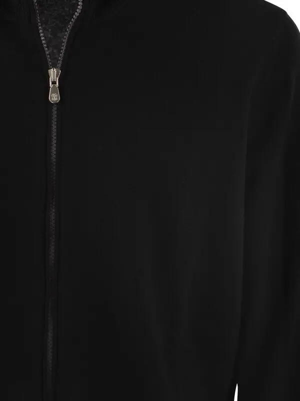 Brunello Cucinelli High-necked Cashmere Cardigan With Zip