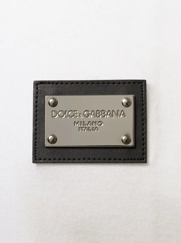 Dolce & Gabbana Crew Neck 'logo' T-shirt With Tag For