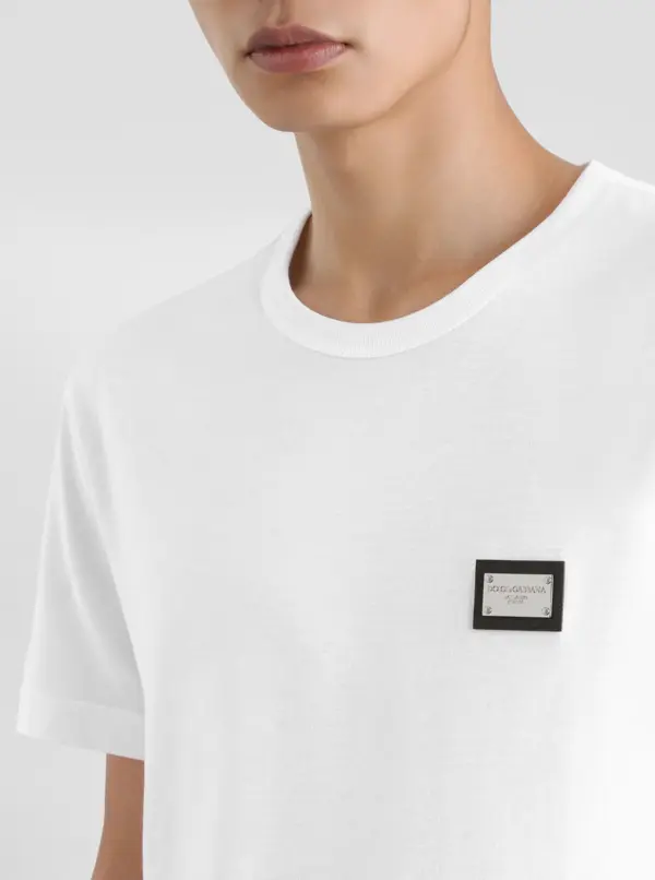 Dolce & Gabbana Crew Neck 'logo' T-shirt With Tag For