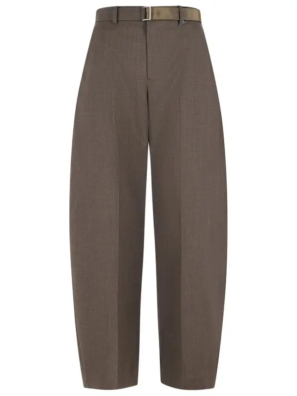 Sacai Wool Trousers - Brown