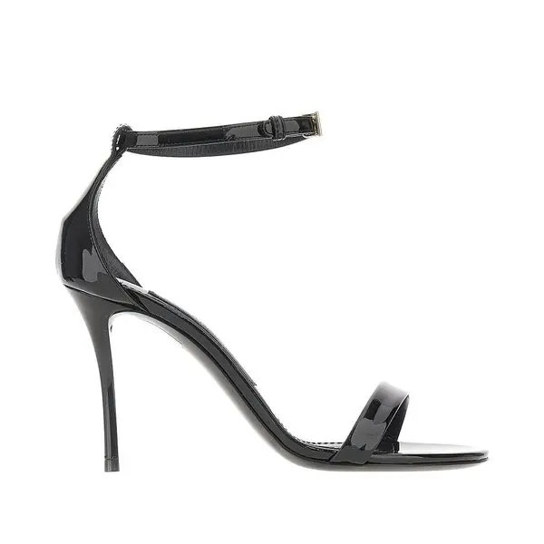 Dolce & Gabbana Patent Leather Sandals - Black