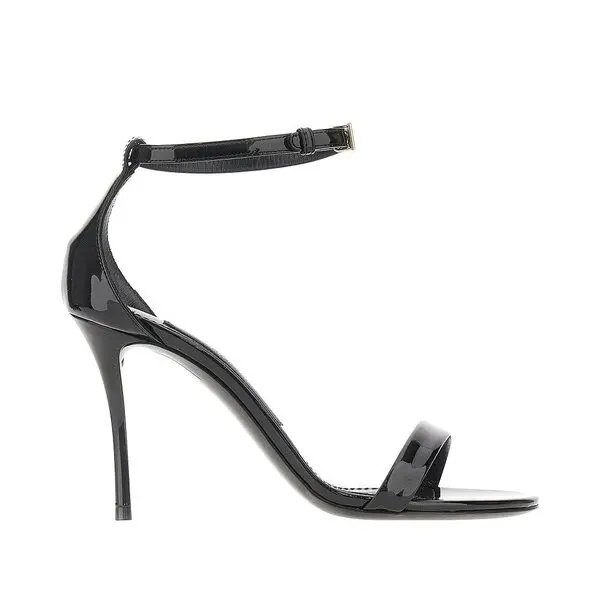 Dolce & Gabbana Patent Leather Sandals - Black