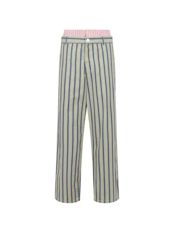 Marni Striped Wide-leg Pants - Multicolor