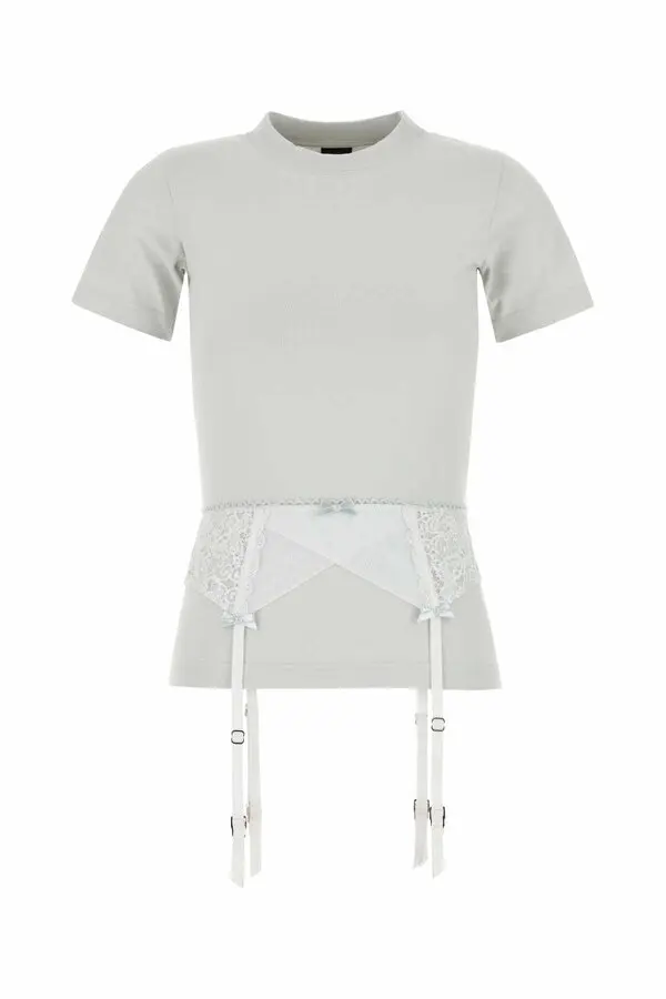 Balenciaga Chalk Stretch Cotton T-shirt - White