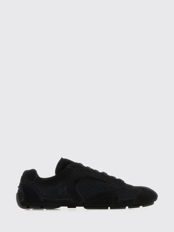 Prada Montecarlo Re-edition 2005 Re-nylon And Suede Sneakers - Black