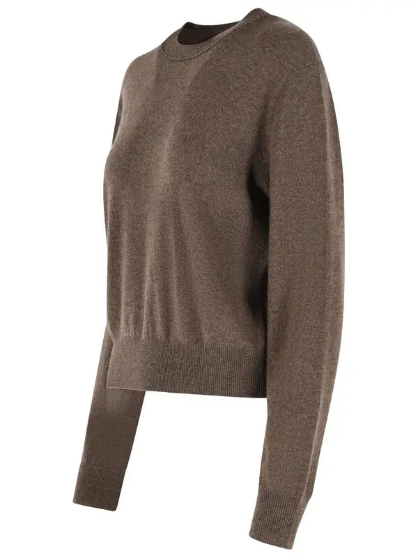 LISA YANG Greer' Dark Truffle Cashmere Sweater - Brown