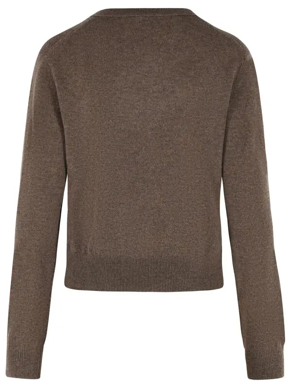 LISA YANG Greer' Dark Truffle Cashmere Sweater - Brown