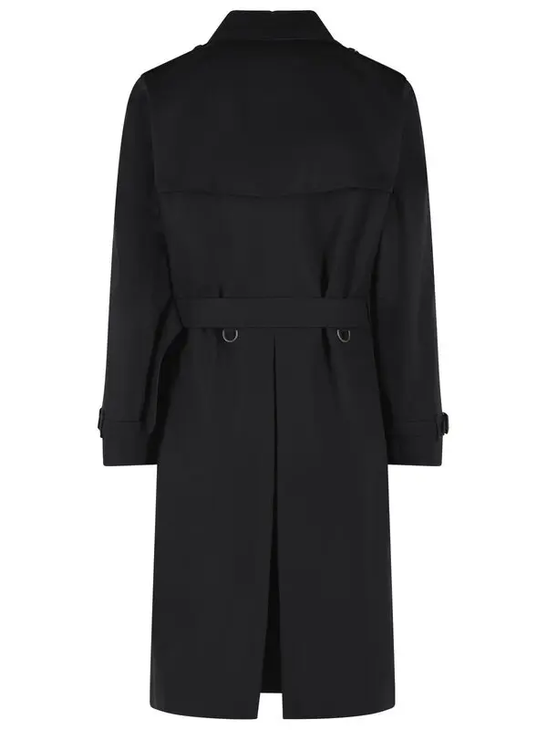 Burberry Long Cotton Kensington Trench Coat