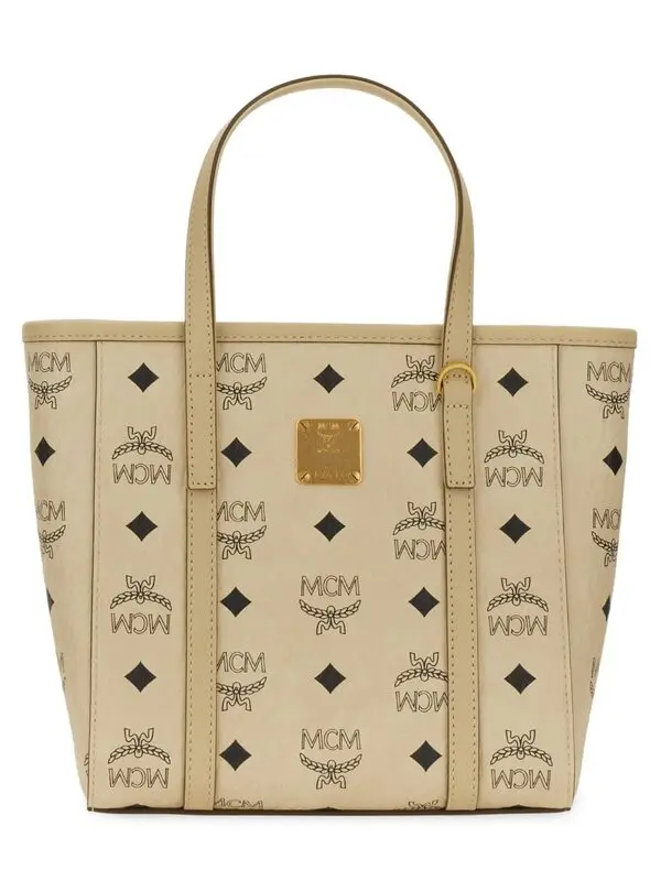 Mcm Borsa Shopper Toni Mini - Cream