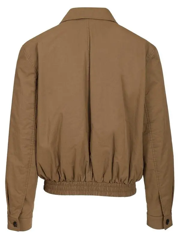 Saint Laurent Cassandre Short Jacket - Cream