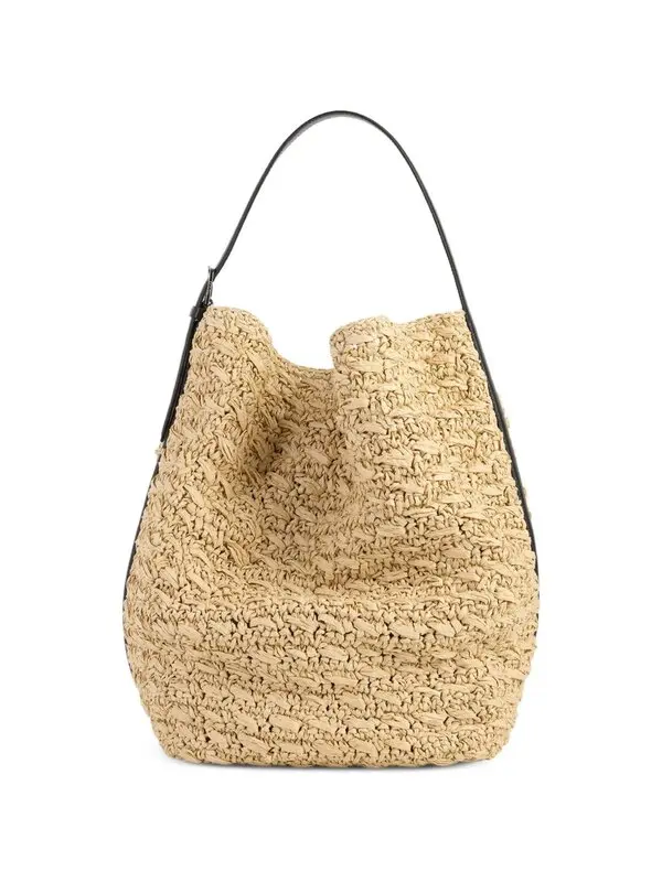 TOTEME Rafia Belted Tote Bag