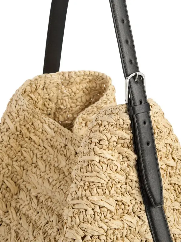 TOTEME Rafia Belted Tote Bag