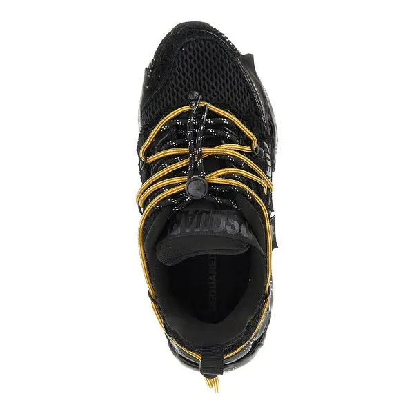 Dsquared2 Suede Leather And Mesh 'faster' Sneakers