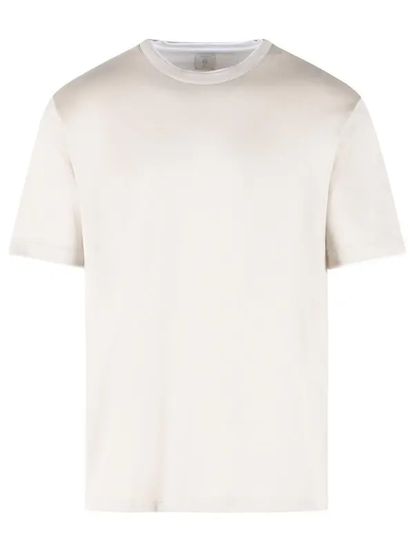 Eleventy Beige Cotton T-shirt - Cream