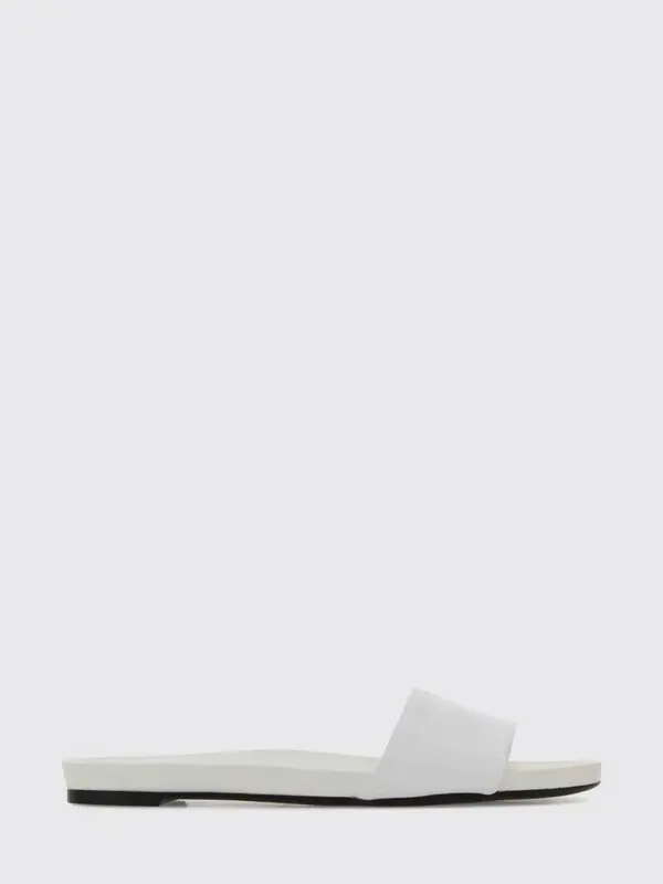 Prada Leather Slippers - White