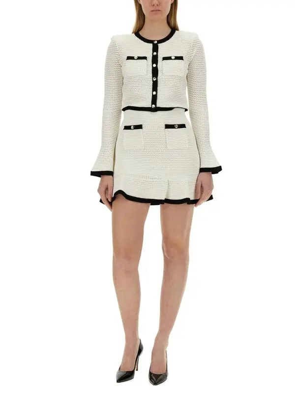 SELF-PORTRAIT Crochet Cardigan