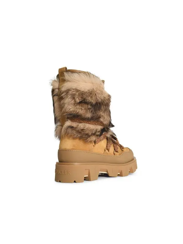 Moncler Peak Après Suede And Shearling Boots