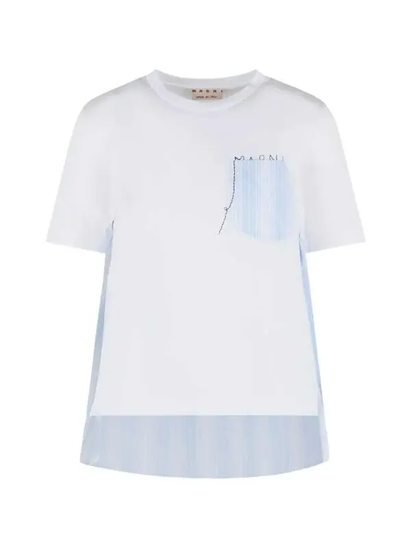 Marni Striped T-shirt With Pocket - Multicolor