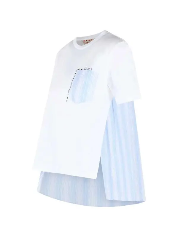 Marni Striped T-shirt With Pocket - Multicolor