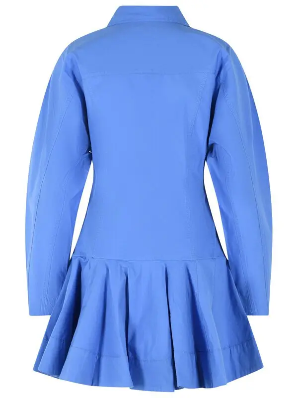 GANNI Light Stretch Cotton Mini Dress