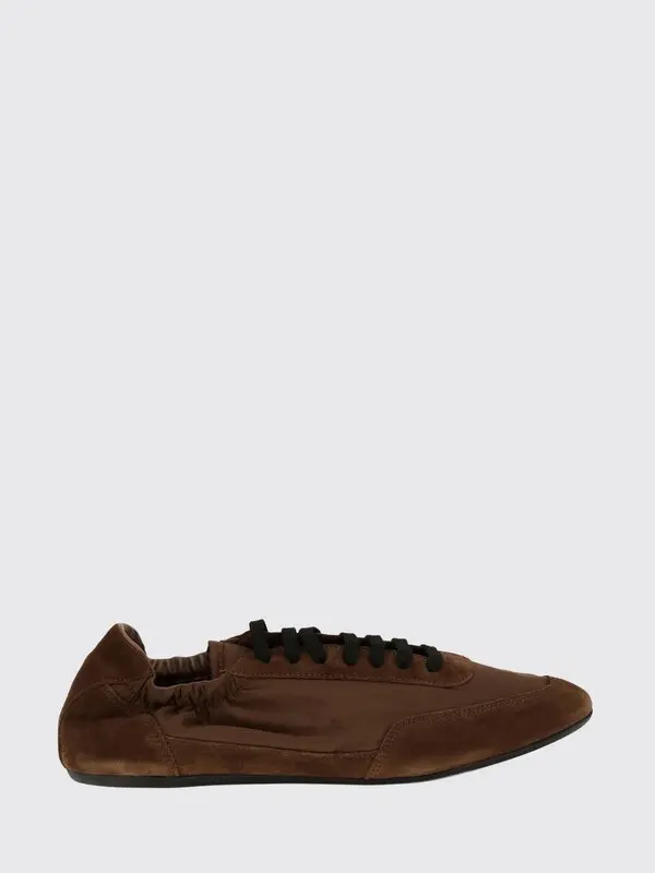 Prada Re-nylon And Suede Sneakers - Brown