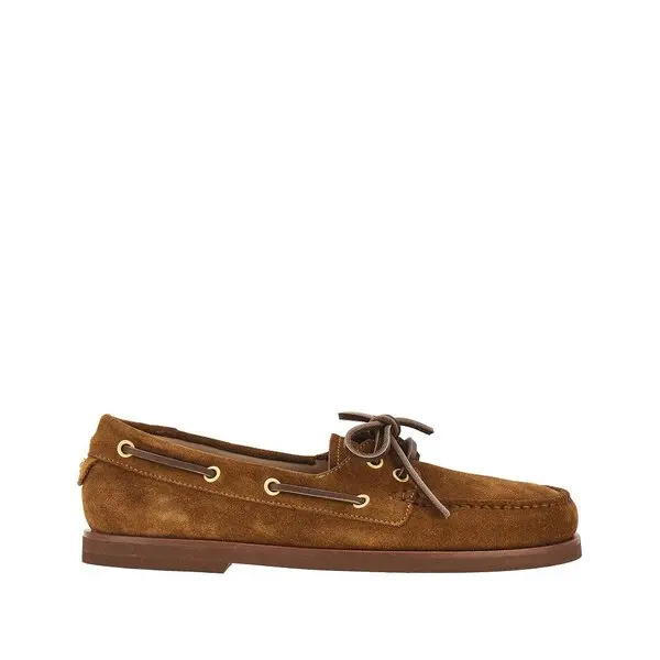 GIANVITO ROSSI Vandée' Suede Boat Shoes - Brown