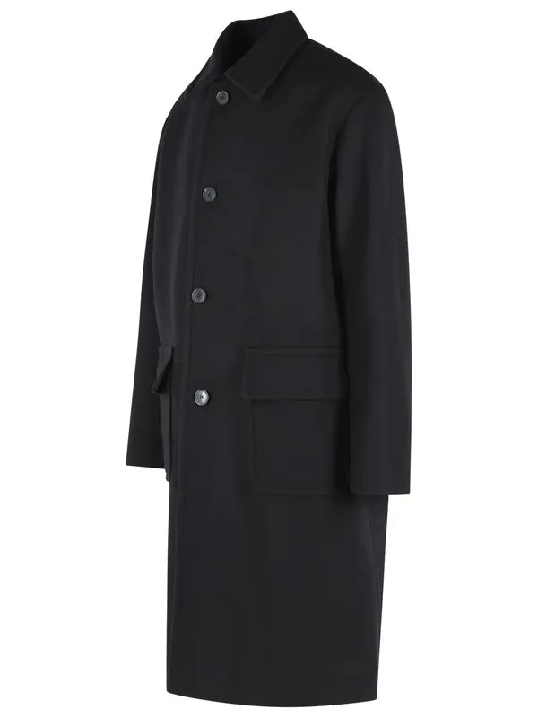 Dries Van Noten Randale Wool Blend Coat - Black