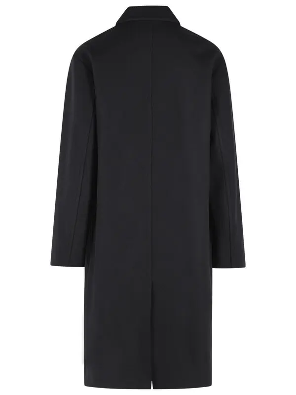 Dries Van Noten Randale Wool Blend Coat - Black