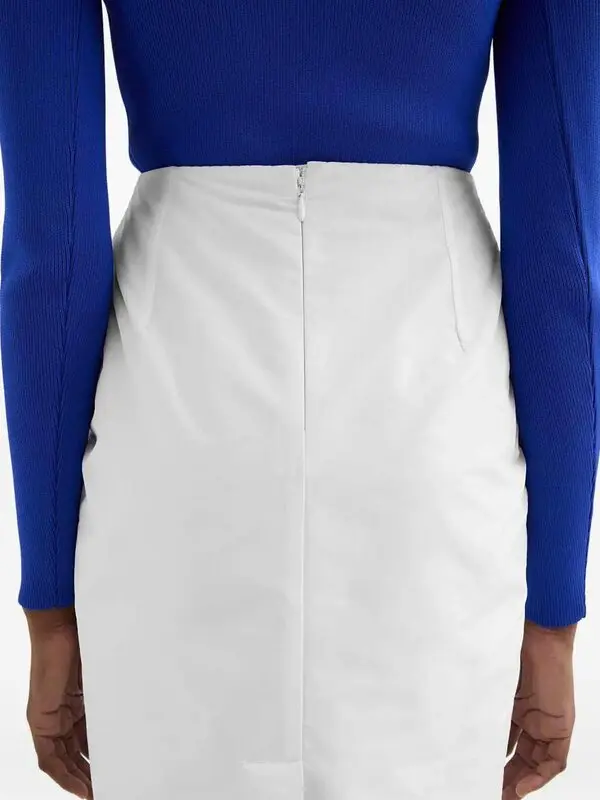 JIL SANDER Technical Faille Midi Skirt