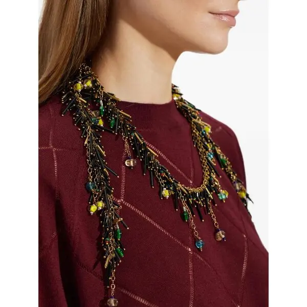 Dries Van Noten Beaded Fringe Necklace
