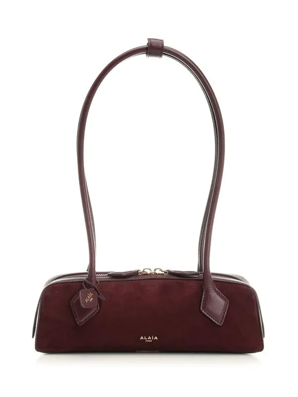 Alaïa Small Le Teckel Suede Bag