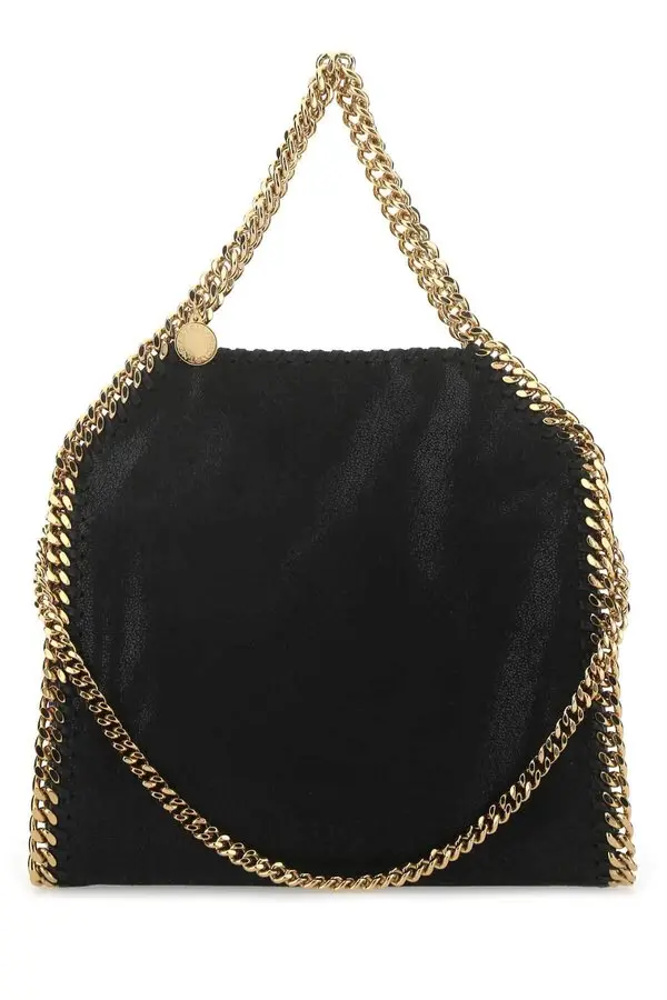 Stella McCartney Shaggy Deer Mini Falabella Handbag - Black