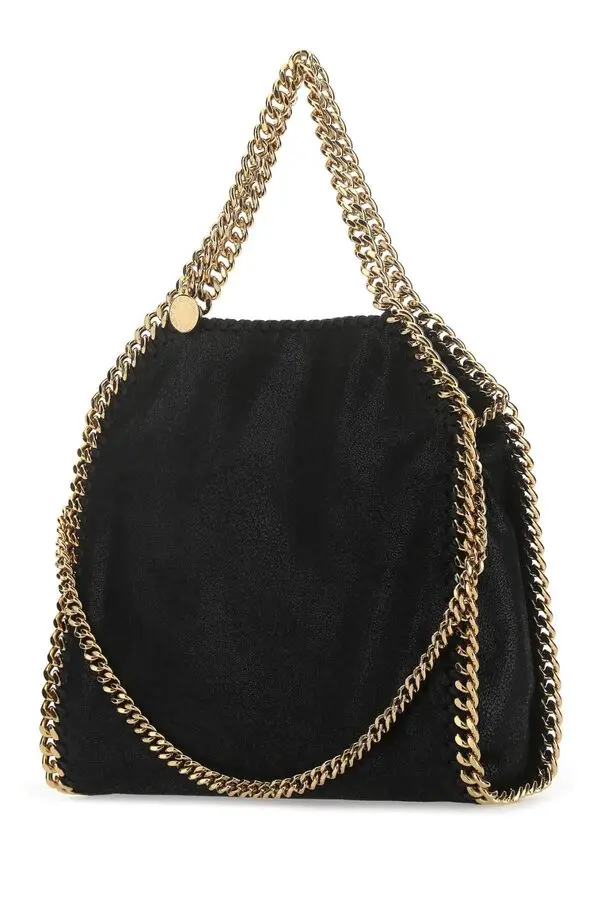 Stella McCartney Shaggy Deer Mini Falabella Handbag - Black