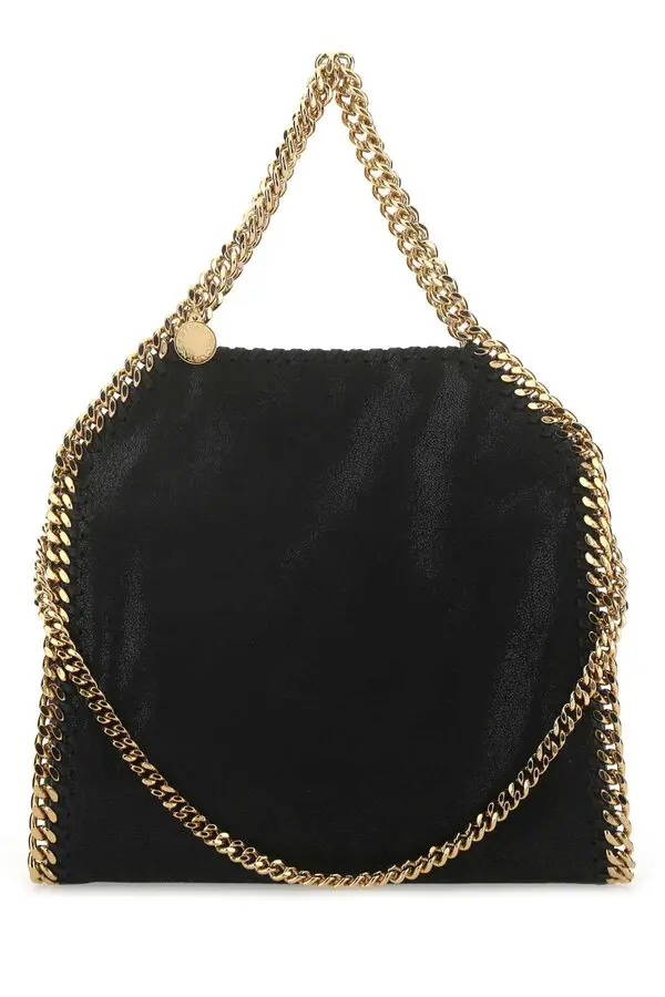 Stella McCartney Shaggy Deer Mini Falabella Handbag - Black