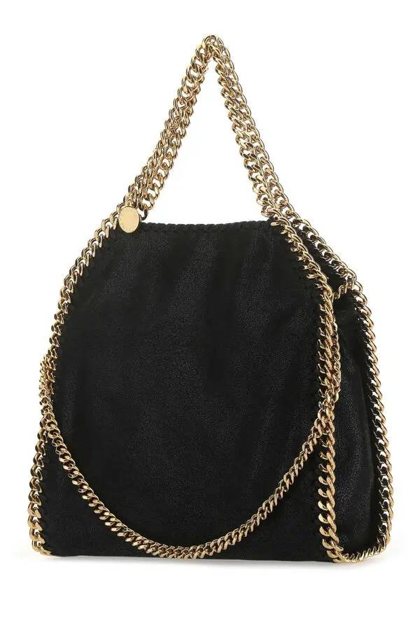 Stella McCartney Shaggy Deer Mini Falabella Handbag - Black