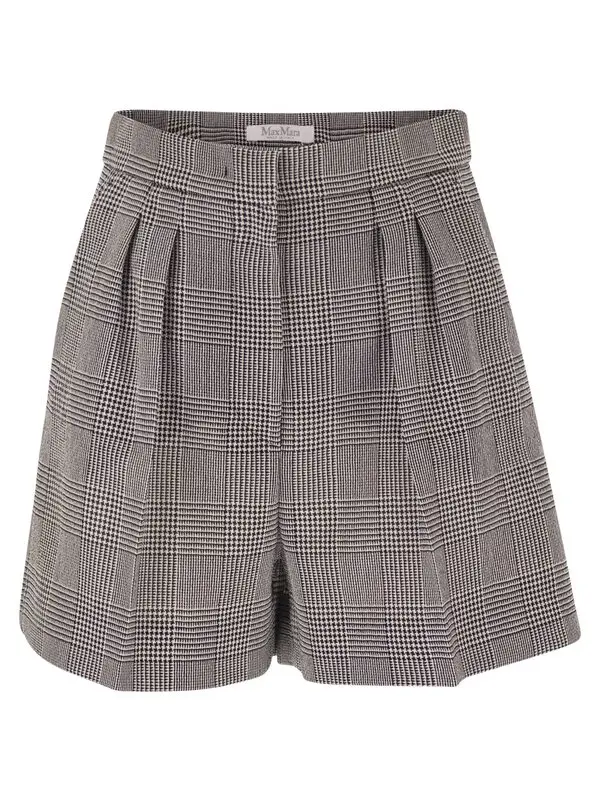 Max Mara Prince Of Wales Tailored Shorts - Multicolor