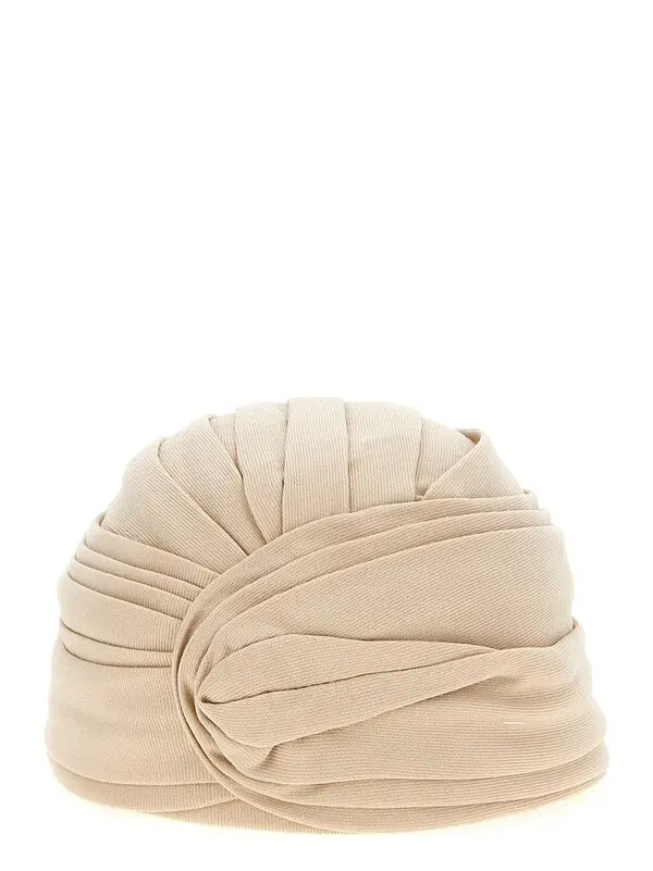 Valentino Garavani Wool Rigid Turban - Cream