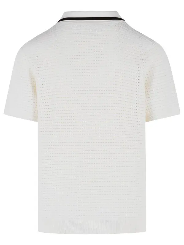 Casablanca Waffle Stitch' Wool Polo Shirt