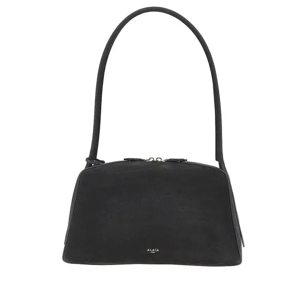 Alaïa Nubuck Le Bouledogue Bag - Black