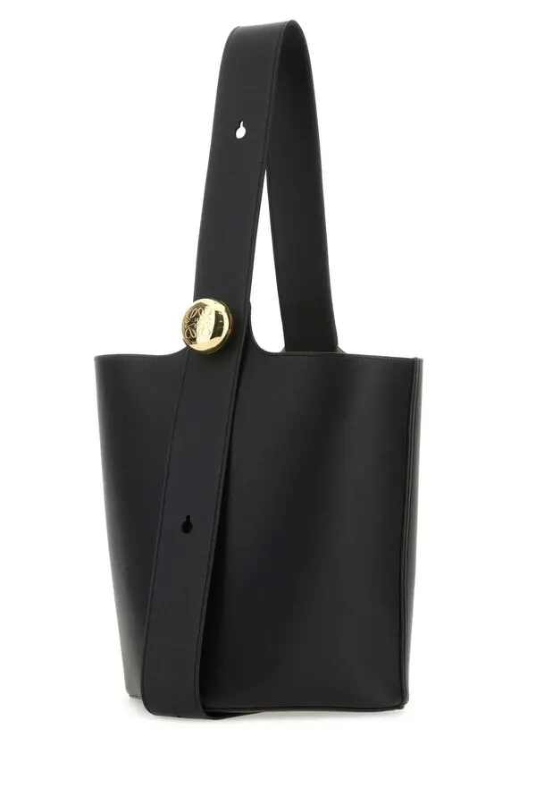 Loewe Leather Medium Pebble Bucket Bag