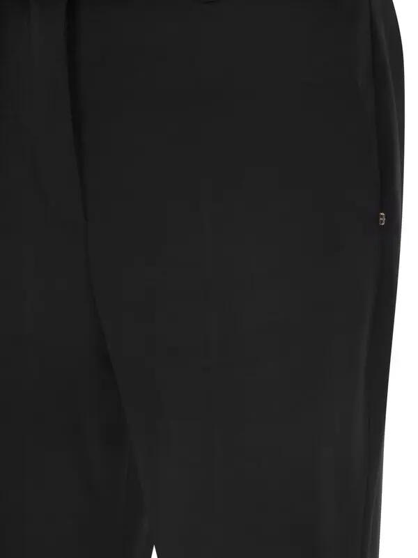 Sportmax Spxhangar Tailored Virgin Wool Flared Trousers