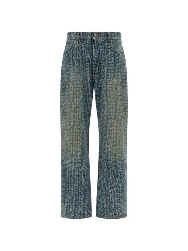 Balmain Faded-effect Jeans