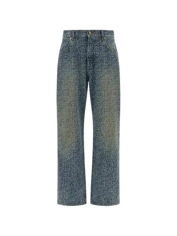 Balmain Faded-effect Jeans - Blue